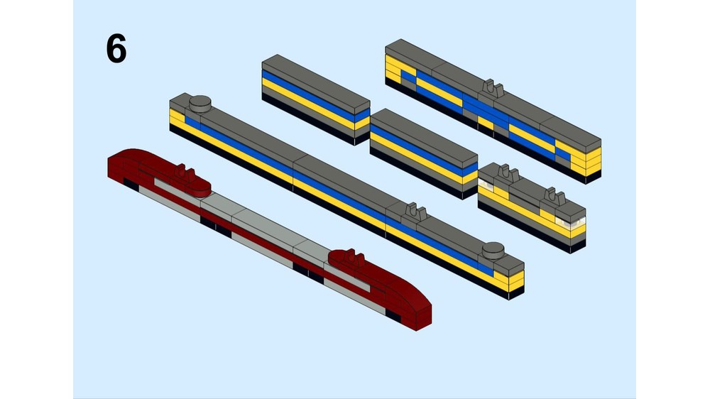 LEGO MOC Dutch NS trains (Netherlands) by Tiny Bricks | Rebrickable ...