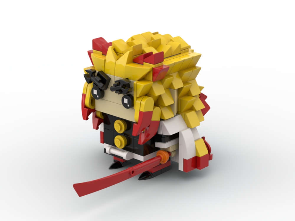 LEGO MOC Rengoku Kyojiro 杏壽郎 Brickheadz by legomania_josh | Rebrickable ...
