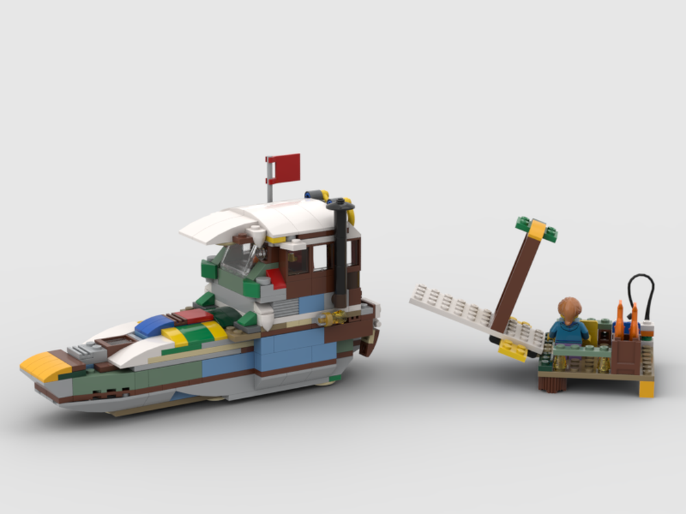 LEGO MOC 31093 Boat and Quay by Jef | Rebrickable - Build with LEGO