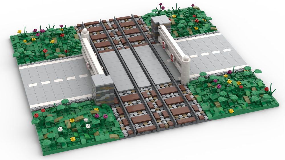 LEGO MOC Level Crossing by legoalfactotum | Rebrickable - Build with LEGO