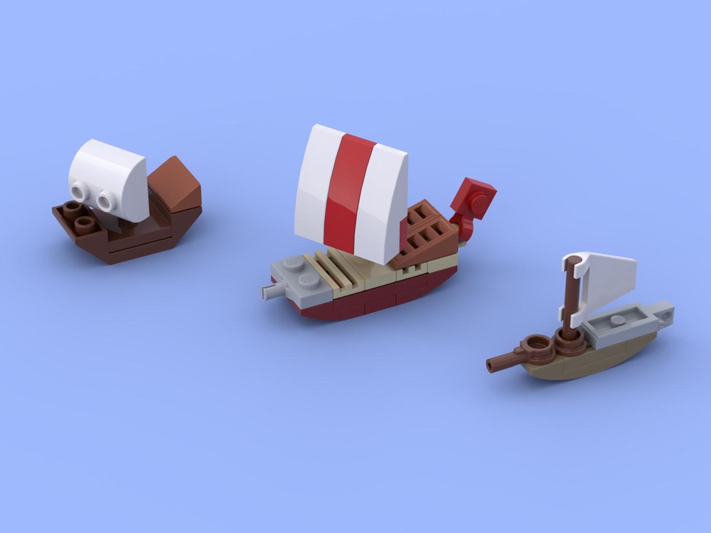 LEGO MOC Mini sailing ships (trading fleet) by aquir | Rebrickable ...