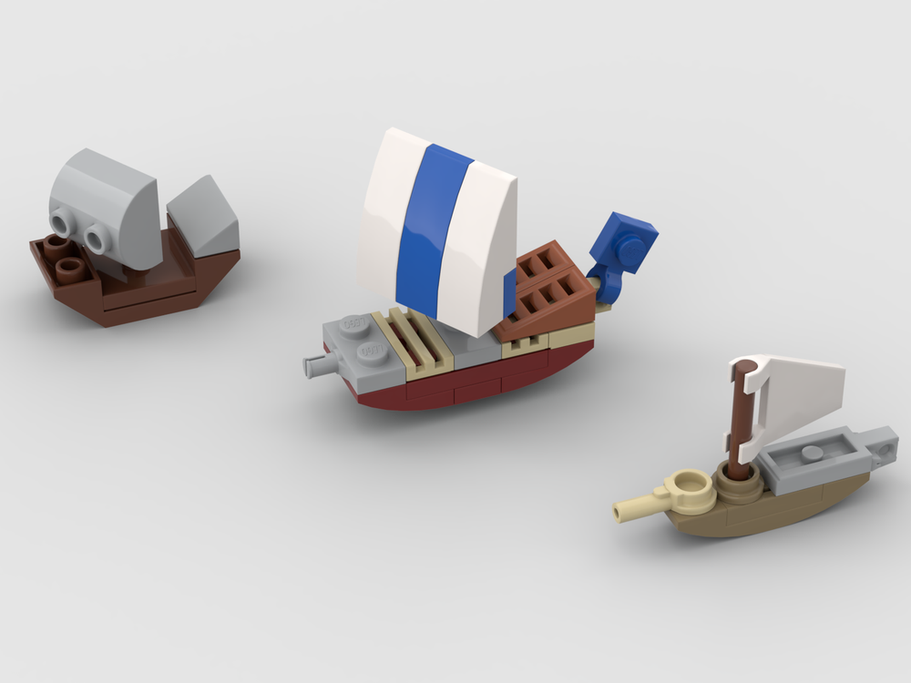 LEGO MOC Mini sailing ships (trading fleet) by aquir | Rebrickable ...