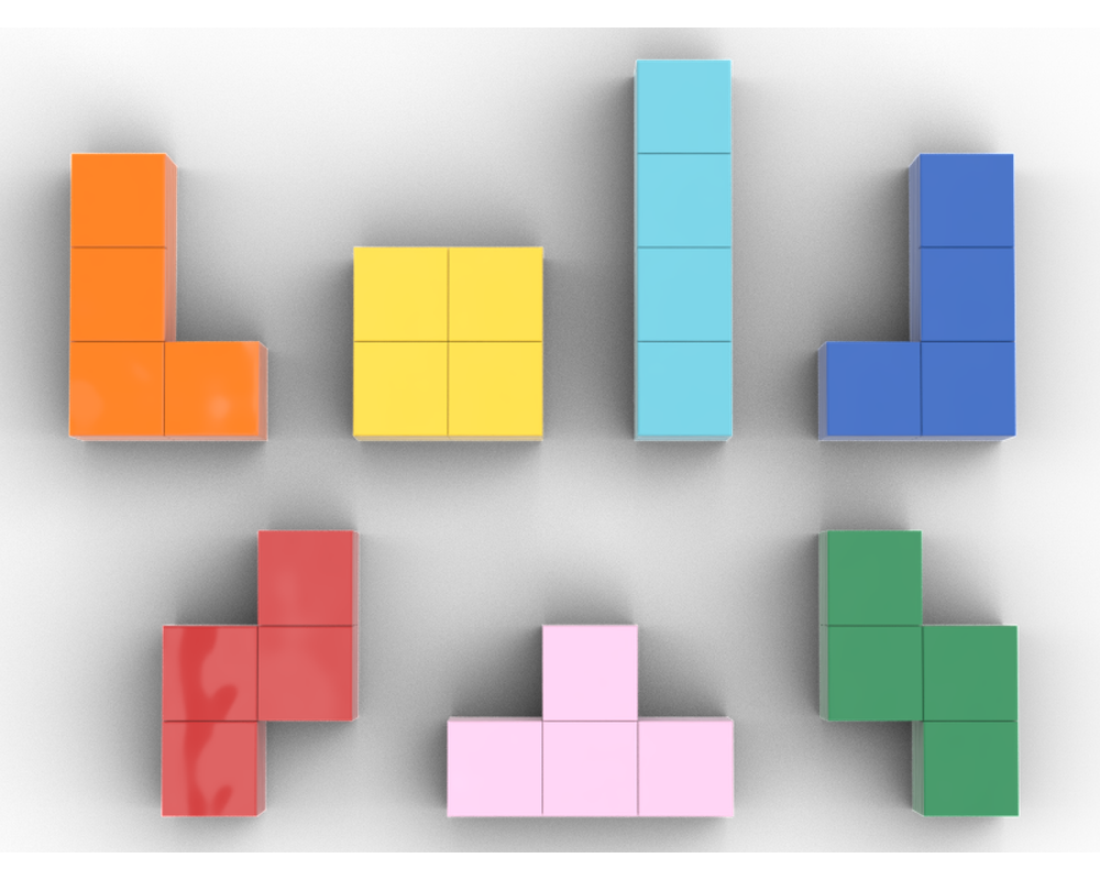 LEGO MOC TETRIS ELEMENTS by StreethawkLegoMocs | Rebrickable - Build ...