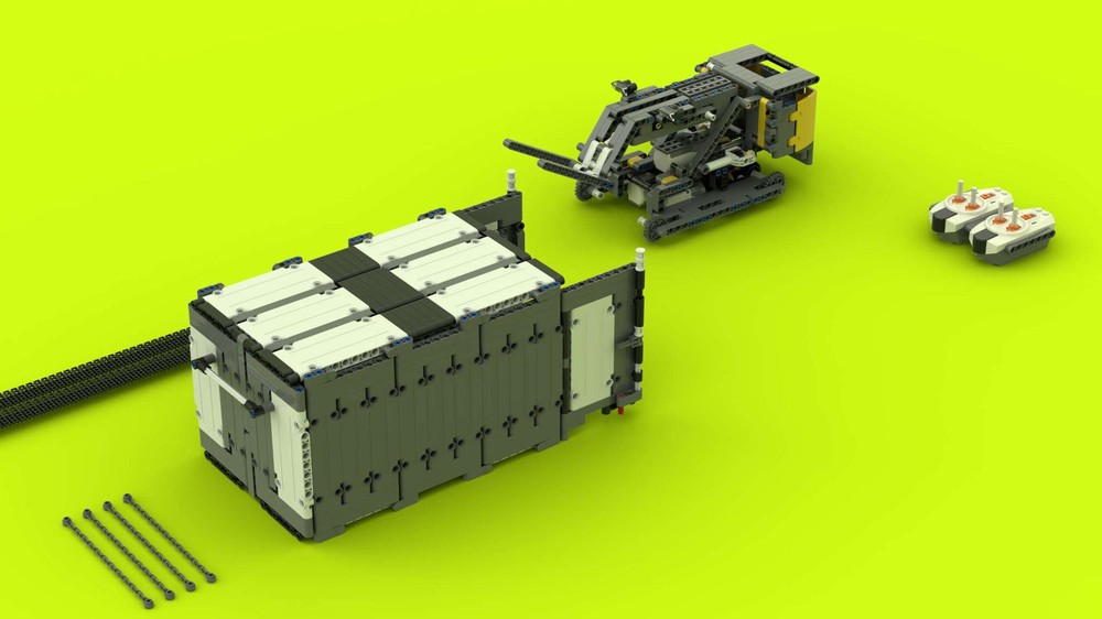 LEGO MOC Loader with Container by Fantasy20 | Rebrickable - Build with LEGO
