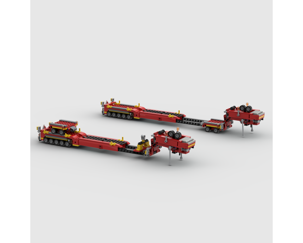 LEGO MOC Heavy Haulage Trailer by Brickingston | Rebrickable - Build ...