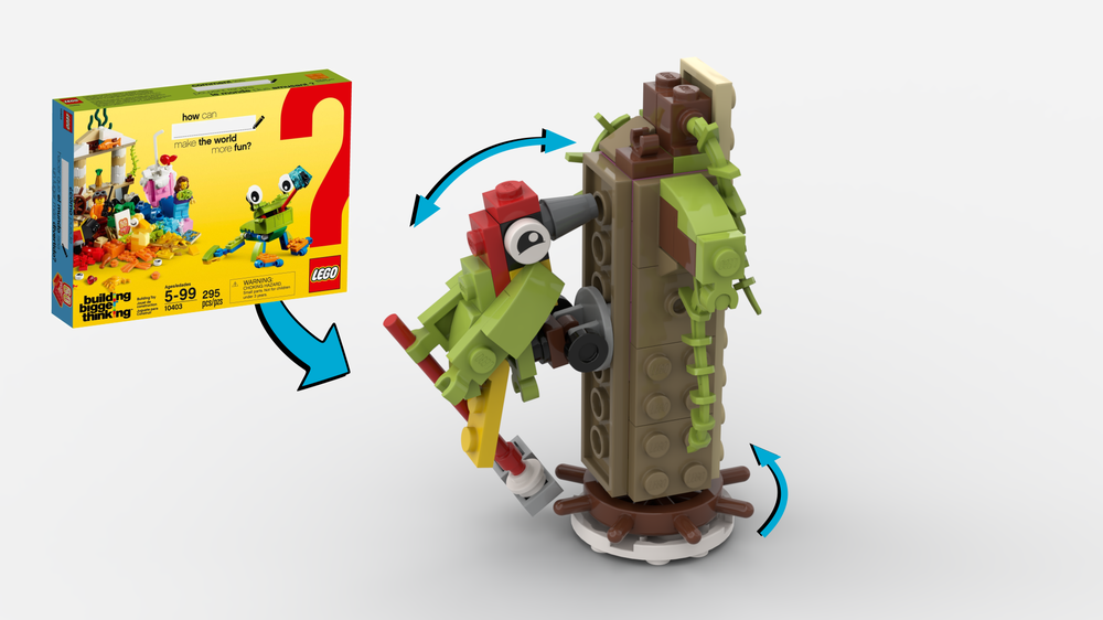 LEGO MOC 10403 Green Woodpecker by sebbl | Rebrickable - Build with LEGO