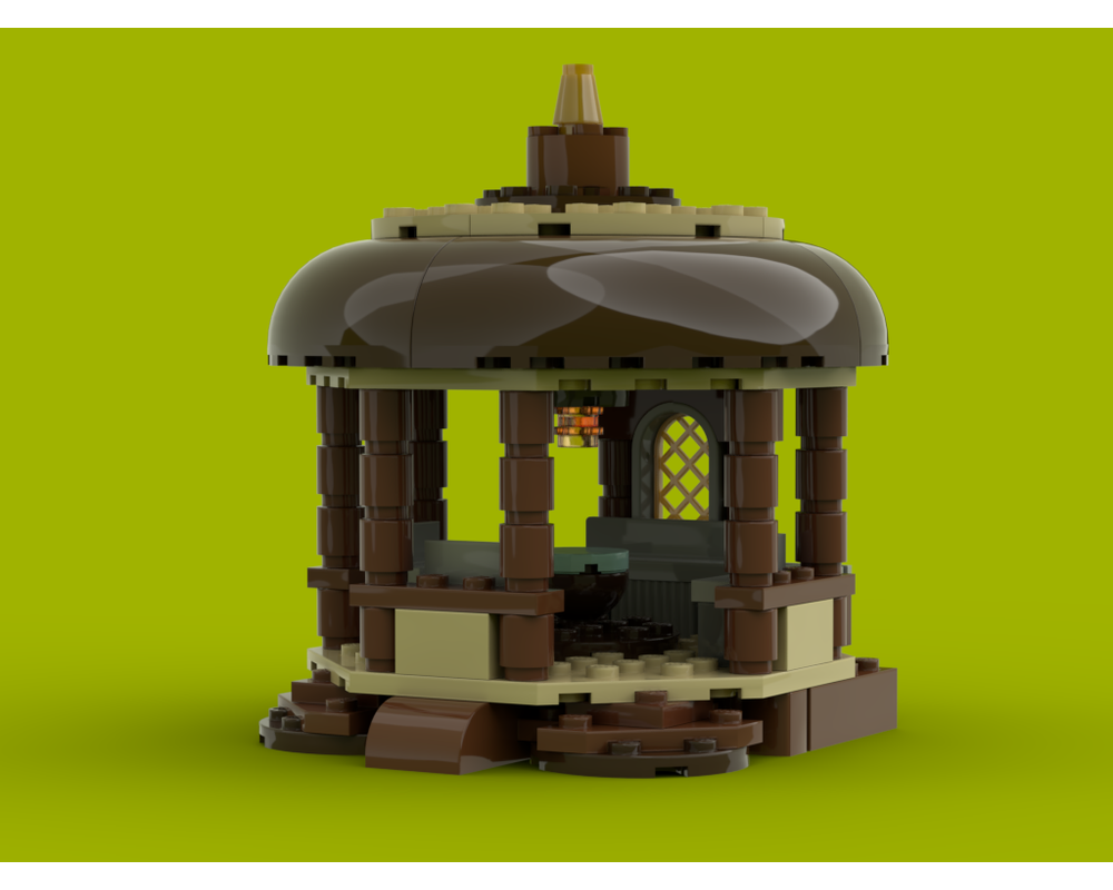 LEGO MOC Round brown gazebo by thecrazycodr | Rebrickable - Build with LEGO