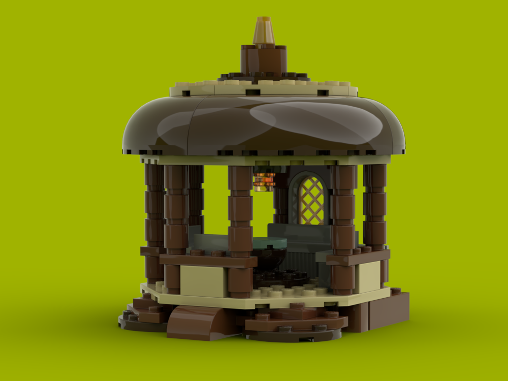 LEGO MOC Round brown gazebo by thecrazycodr | Rebrickable - Build with LEGO
