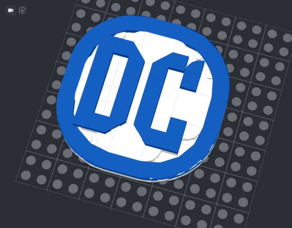 LEGO MOC DC Logo by fairmanfour | Rebrickable - Build with LEGO