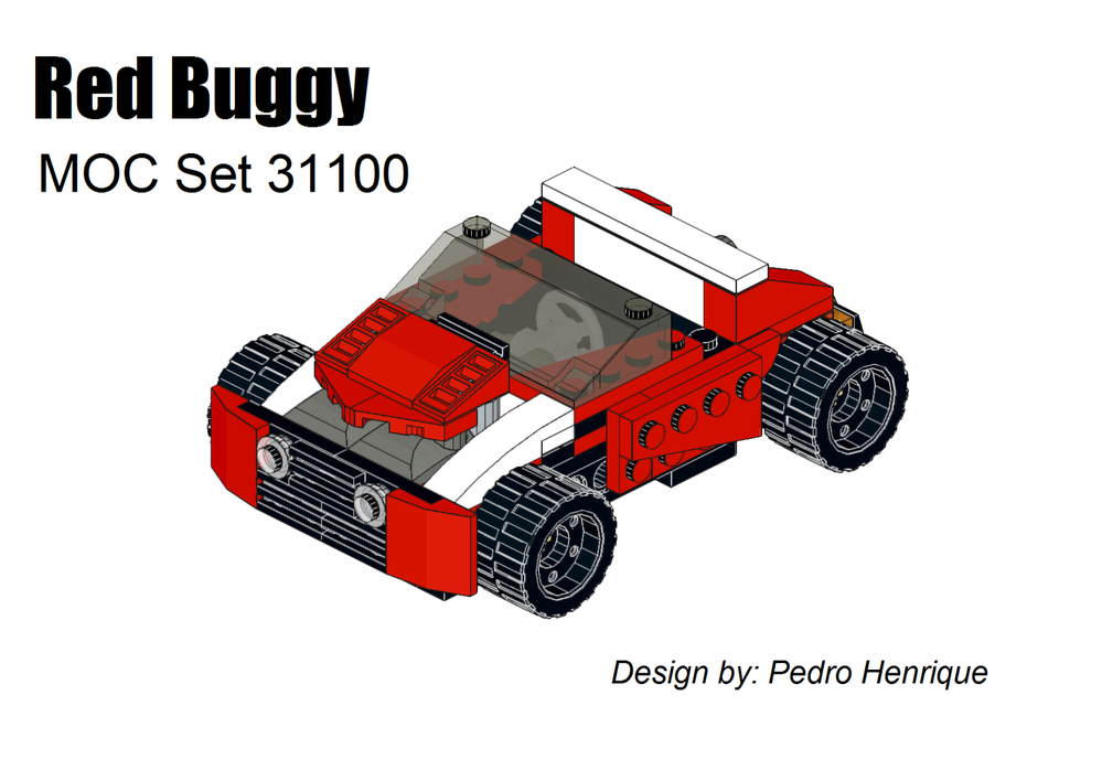 Lego Moc Red Buggy Moc 31100 By Pedrohenrique Rebrickable Build