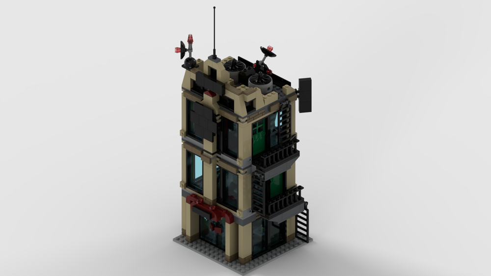 LEGO MOC Small Daily Bugle by arturomoncadatorres | Rebrickable - Build ...