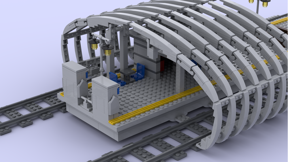 LEGO MOC-83223 Small modern train station by ProKuma | Rebrickable ...