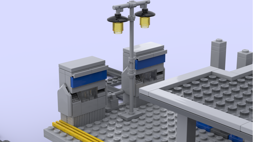 LEGO MOC Small modern train station by ProKuma | Rebrickable - Build ...