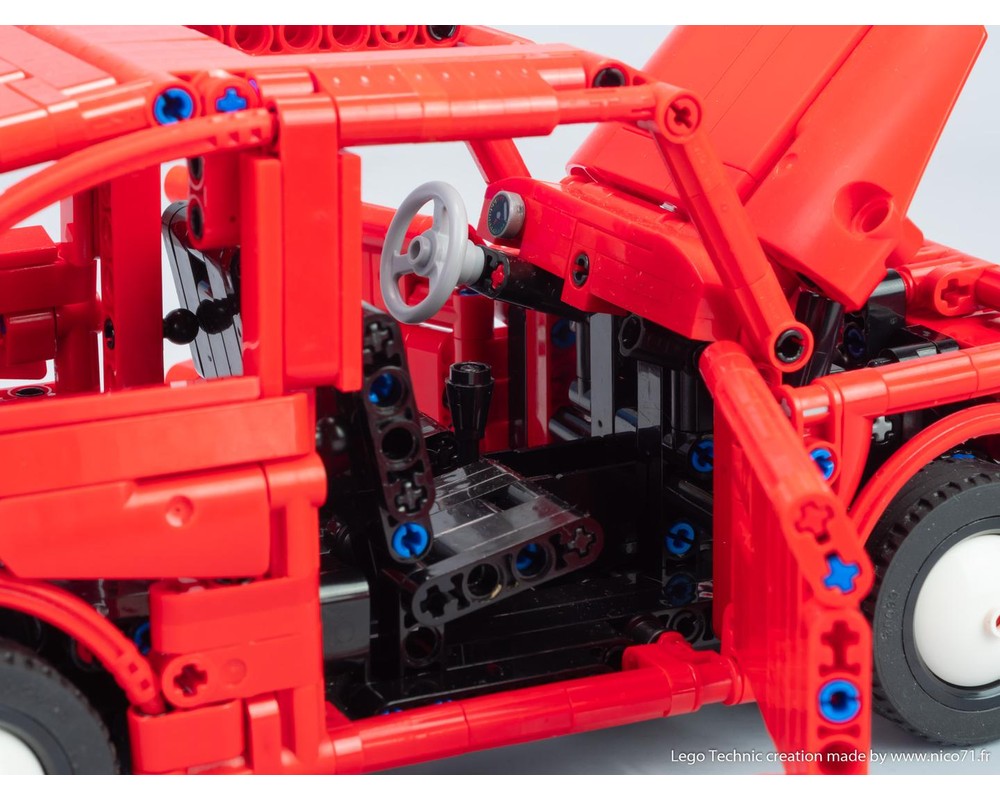 LEGO MOC Fiat 500 F - Red Version by Nico71 | Rebrickable - Build with LEGO