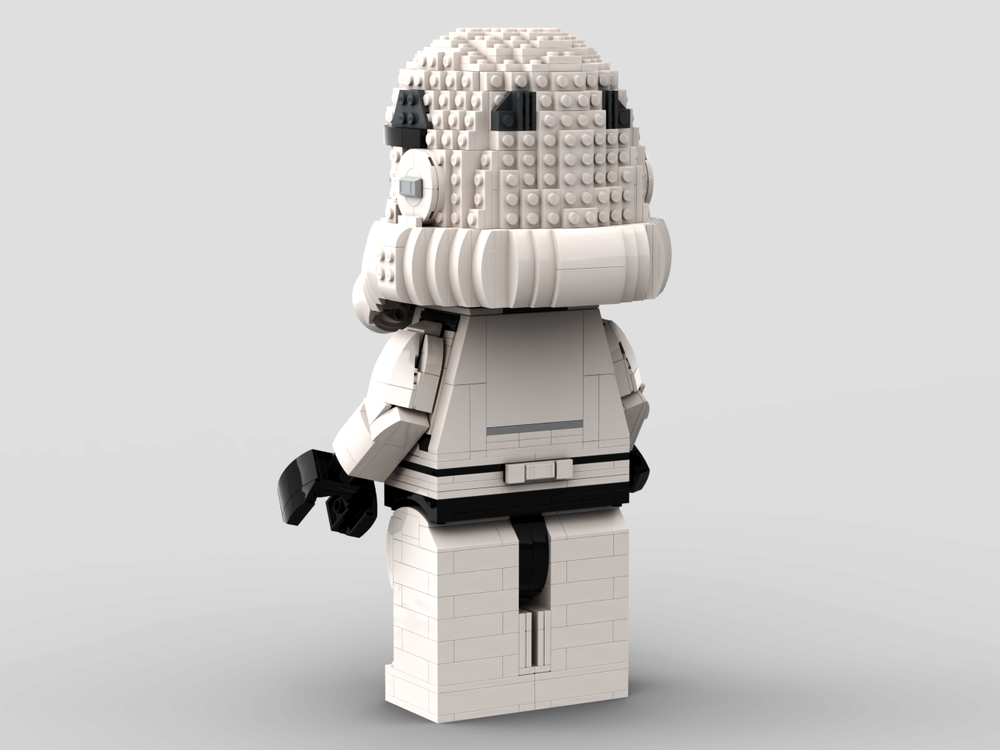 LEGO MOC Maxifigure stand for LEGO Storm trooper helmet by BrickWilder ...