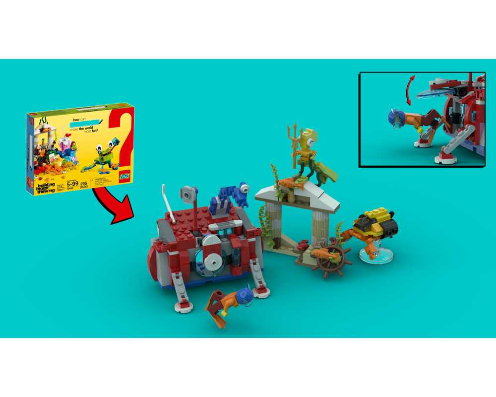 LEGO MOC 10403 Atlantis Research Base w. working Door by sebbl ...