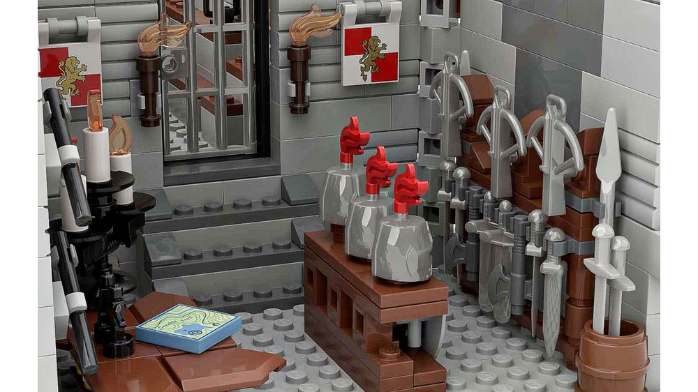 LEGO MOC Medieval Castle Gate by LegoBricking | Rebrickable - Build ...