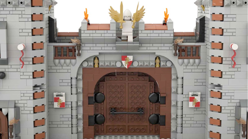 LEGO MOC Medieval Castle Gate by LegoBricking | Rebrickable - Build ...