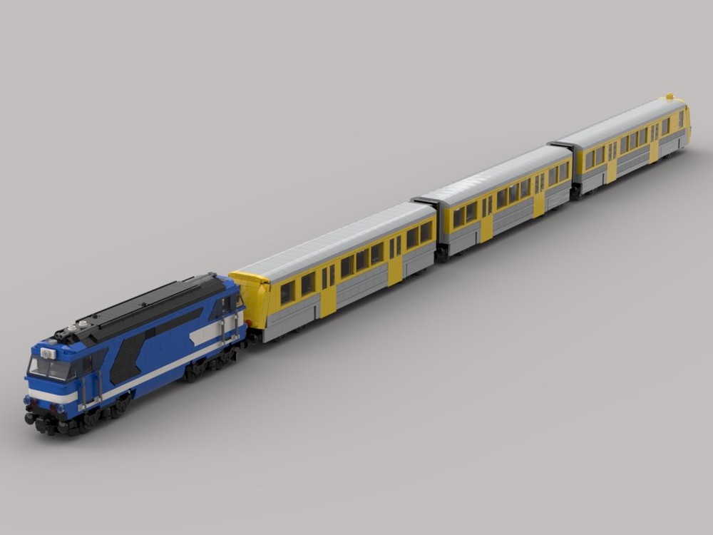 LEGO MOC SNCF 67000 with Rame Regionale Reversible (yellow/Lorraine) by ...