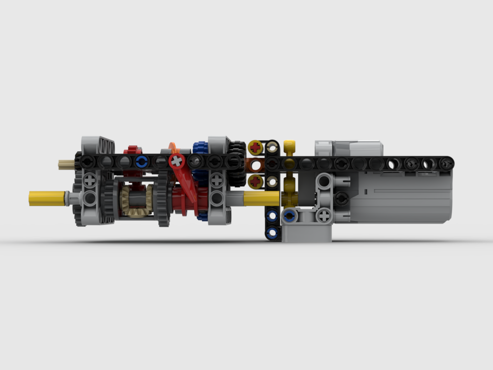 LEGO MOC Remote controlled 4 speed AWD gearbox - with perfect gear ...