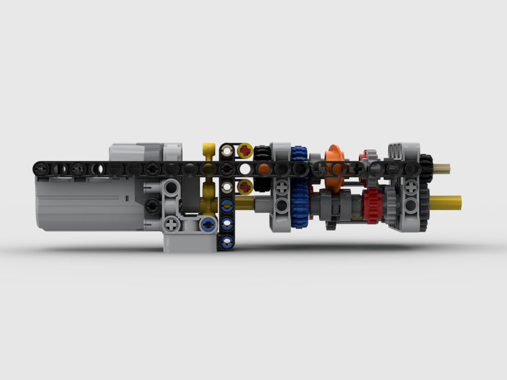 LEGO MOC Remote controlled 4 speed AWD gearbox - with perfect gear ...