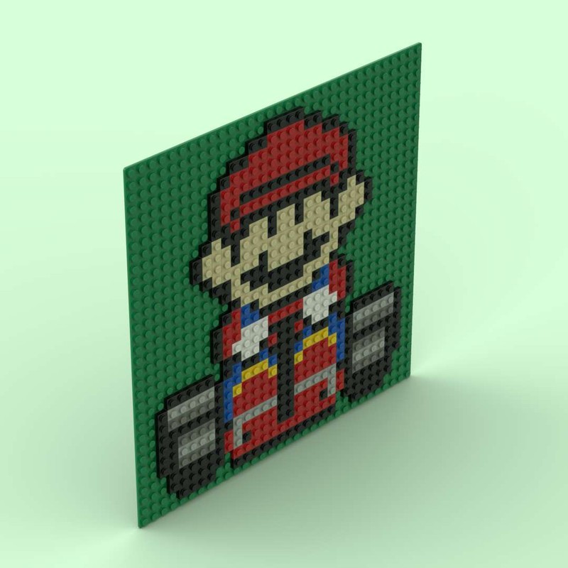 LEGO MOC Super Mario Cart 2D Pixel Picture by otterbournelego ...