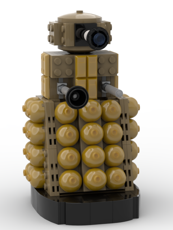 LEGO MOC Display Dalek (tan and gold) by Trufflecat | Rebrickable ...