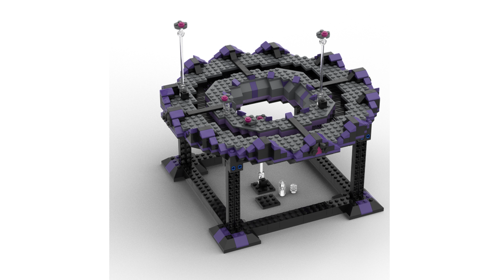 LEGO MOC Fortnite Battle royale UFO mothership 1:625 scale instructions ...