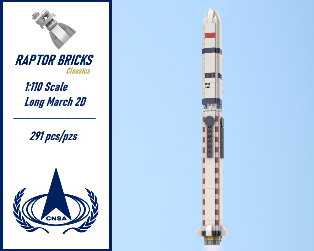 LEGO MOC 1:110 Long March 2D by RAPTOR BRICKS | Rebrickable - Build ...