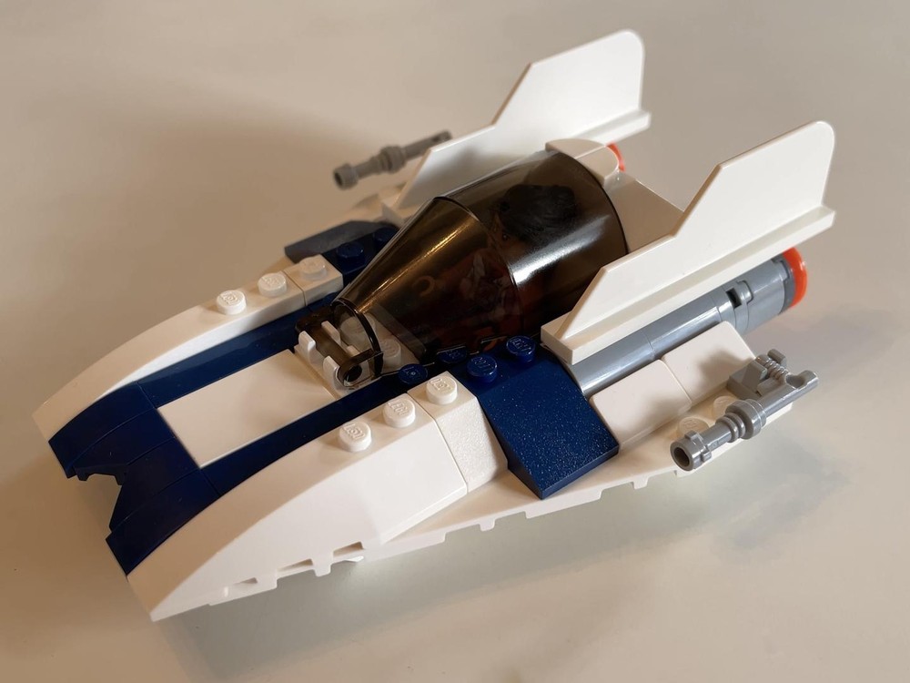 Lego Moc Cobalt Squadron A Wing By Rocketchara Rebrickable Build