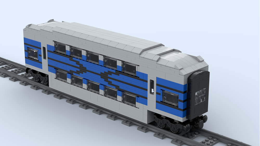 LEGO MOC Double decker train carriage by ProKuma | Rebrickable - Build ...