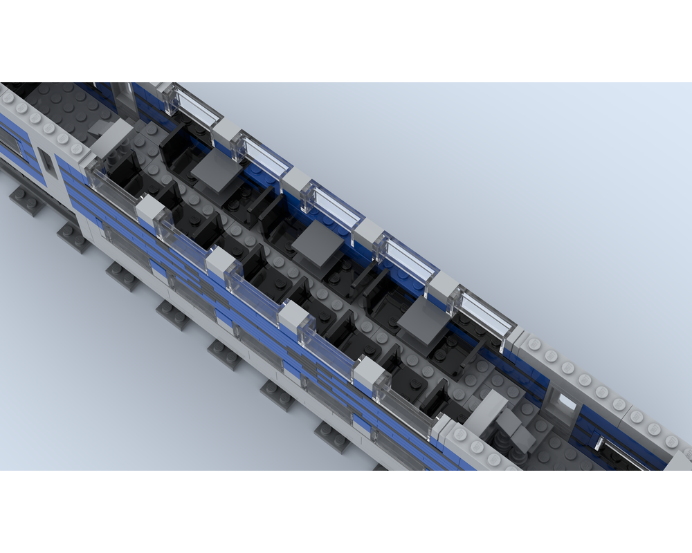 LEGO MOC Double decker train carriage by ProKuma | Rebrickable - Build ...