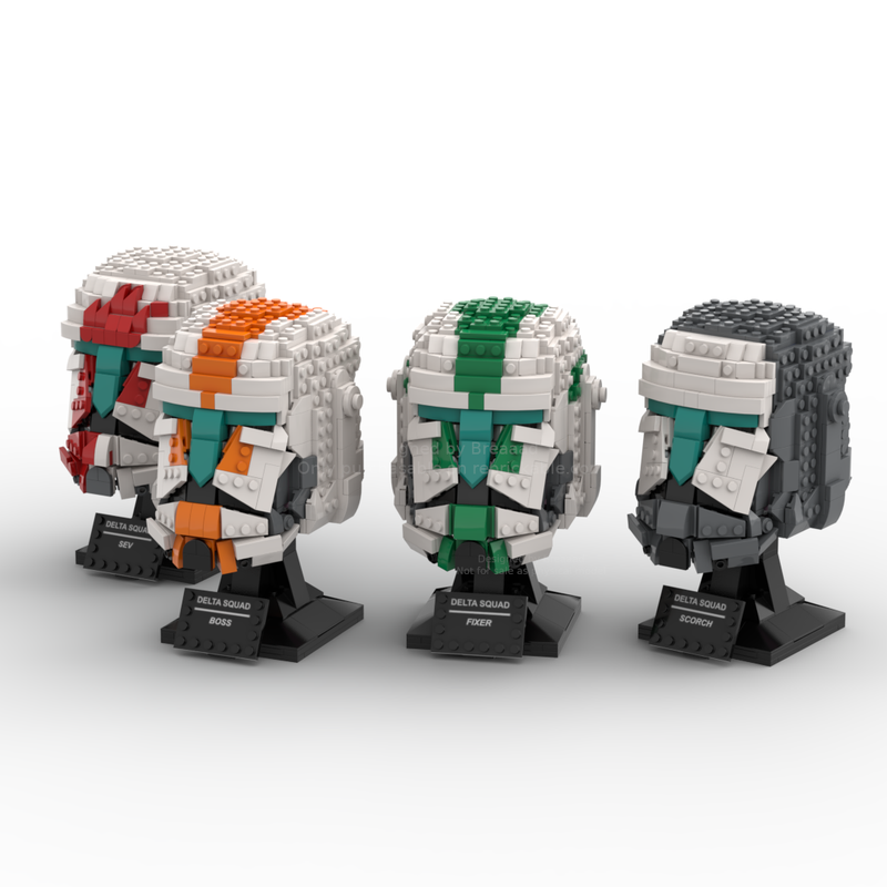 LEGO MOC Delta Squad Bundle (Helmet Collection) by Breaaad ...