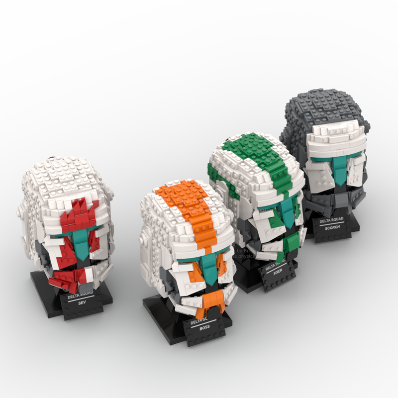 LEGO MOC Delta Squad Bundle (Helmet Collection) by Breaaad ...