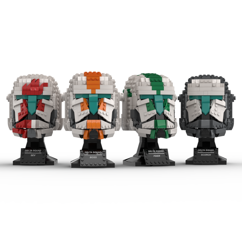 LEGO MOC Delta Squad Bundle (Helmet Collection) by Breaaad ...