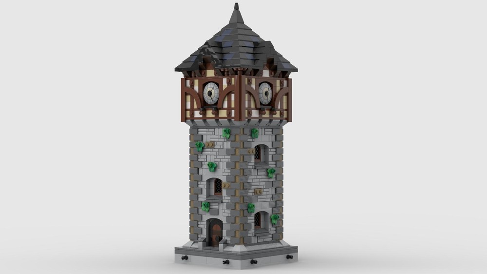 LEGO MOC Mini-Medieval-Modulars 44 - "Clocktower" by mocscout ...