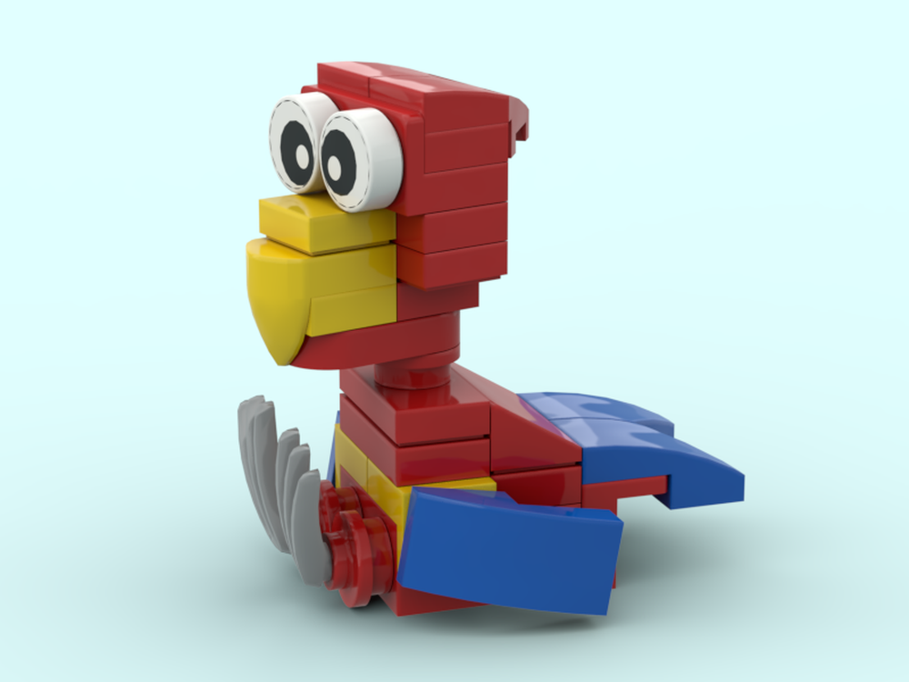 Lego Moc Funny Birds Parrot By Olivercgoetz Rebrickable Build With