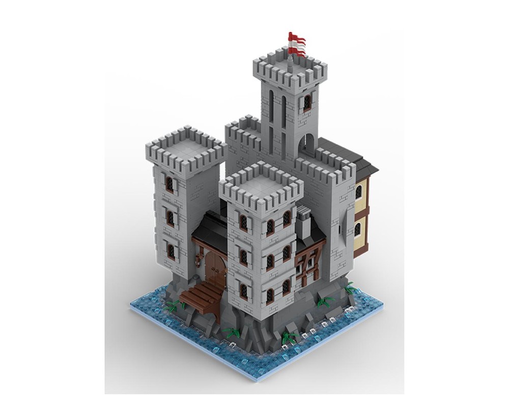 LEGO MOC Castle on a Cliff by TheBrickArtist | Rebrickable - Build with ...