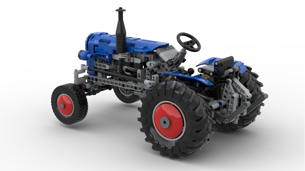 LEGO MOC Vintage Tractor with Mowbar by Ironmax | Rebrickable - Build ...