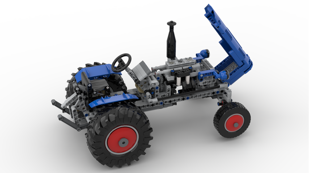 LEGO MOC Vintage Tractor with Mowbar by Ironmax | Rebrickable - Build ...