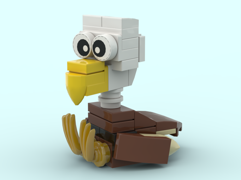 Lego Moc Funny Birds Bald Eagle By Olivercgoetz Rebrickable Build