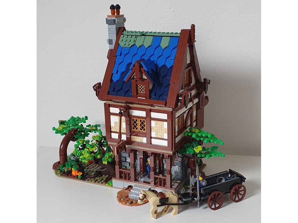 LEGO MOC Medieval Tavern by Gr33tje13 | Rebrickable - Build with LEGO
