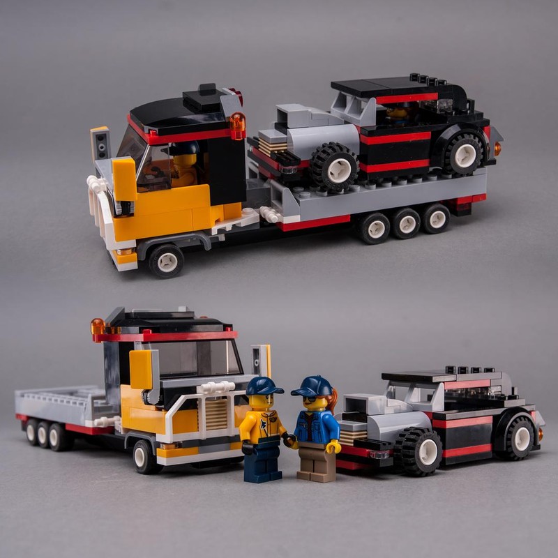 LEGO MOC 60289 Town Trucker & Hot Rod by Keep On Bricking | Rebrickable ...