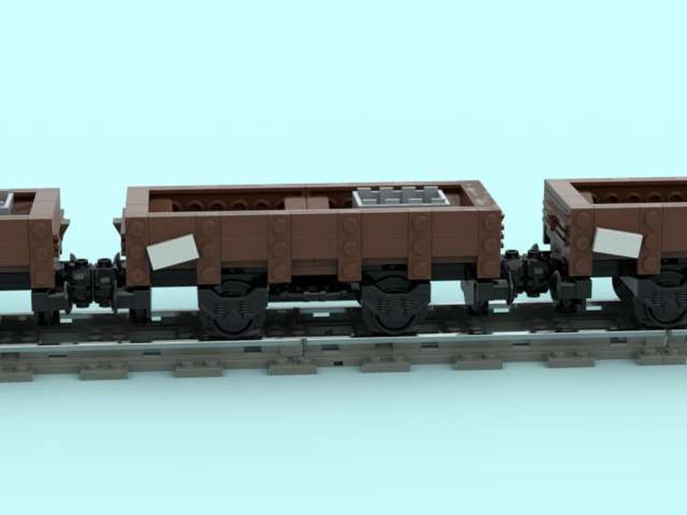 LEGO MOC Wooden train car - basic by Reglin | Rebrickable - Build with LEGO