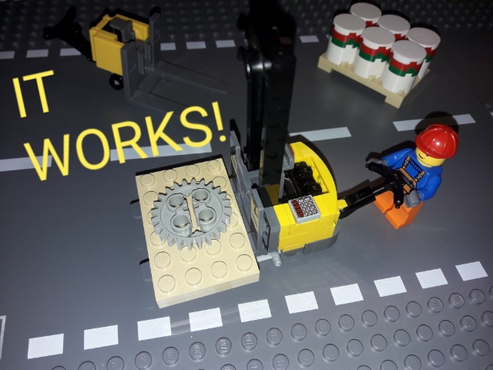 LEGO MOC Pallet Trucks Minifigure Scale by Brick Forge | Rebrickable ...