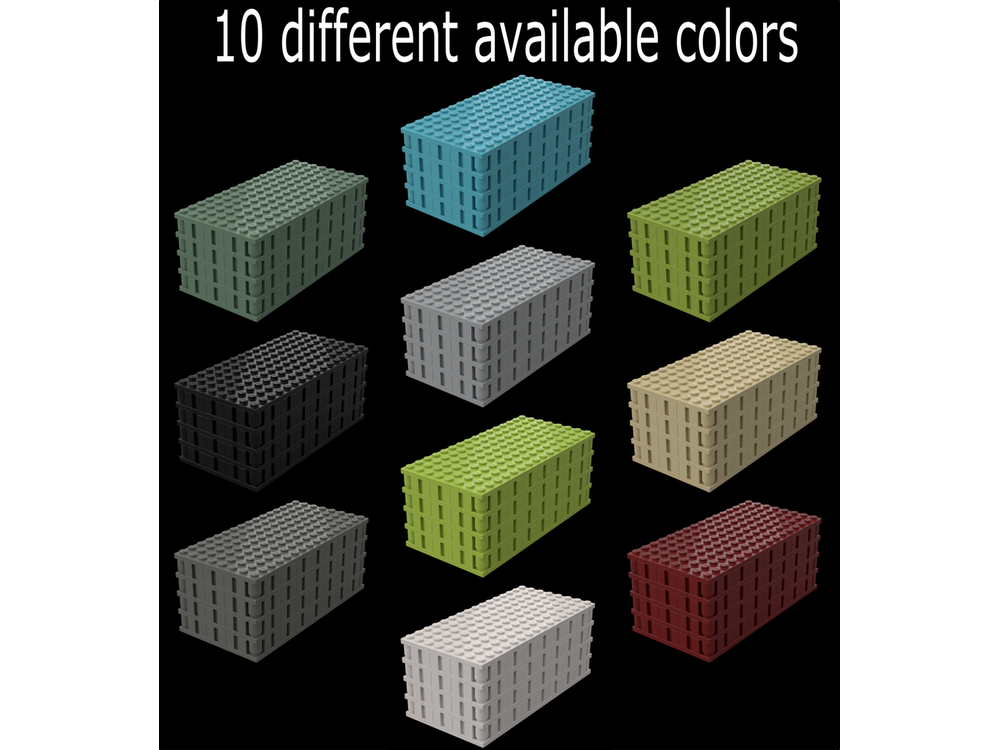 LEGO MOC Shipping Container by Amused_Moose | Rebrickable - Build with LEGO