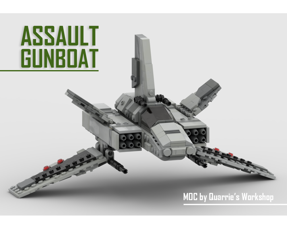 LEGO MOC Assault Gunboat MOC by Quarries Workshop | Rebrickable - Build ...