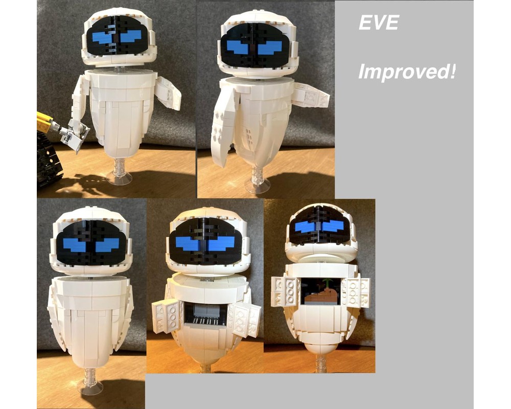 LEGO MOC EVE from WALL-E - Improved by tmtomh | Rebrickable - Build ...