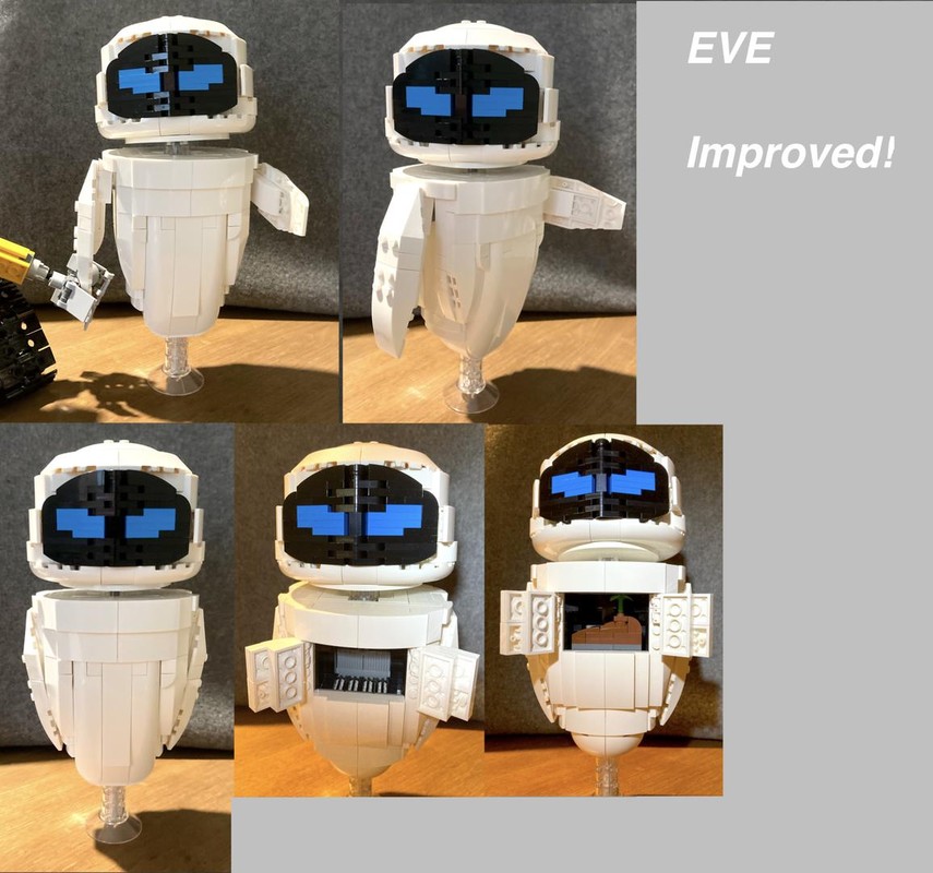 LEGO MOC EVE from WALL-E - Improved by tmtomh | Rebrickable - Build ...