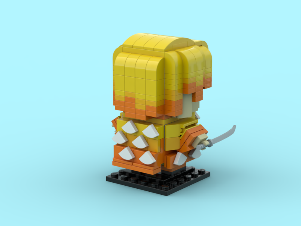 LEGO MOC Agatsuma Zenitsu 我妻善逸 Brickheadz (Demon Slayer) by legomania ...